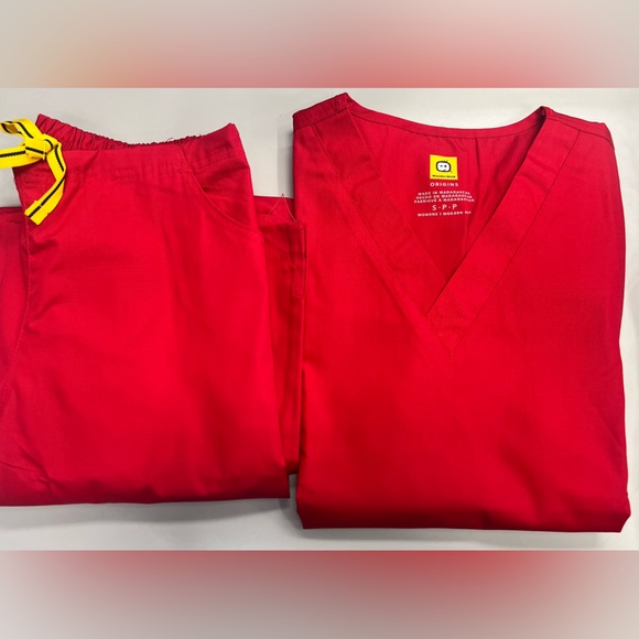 WonderWink | Other | Wink Red Top And Bottom | Poshmark